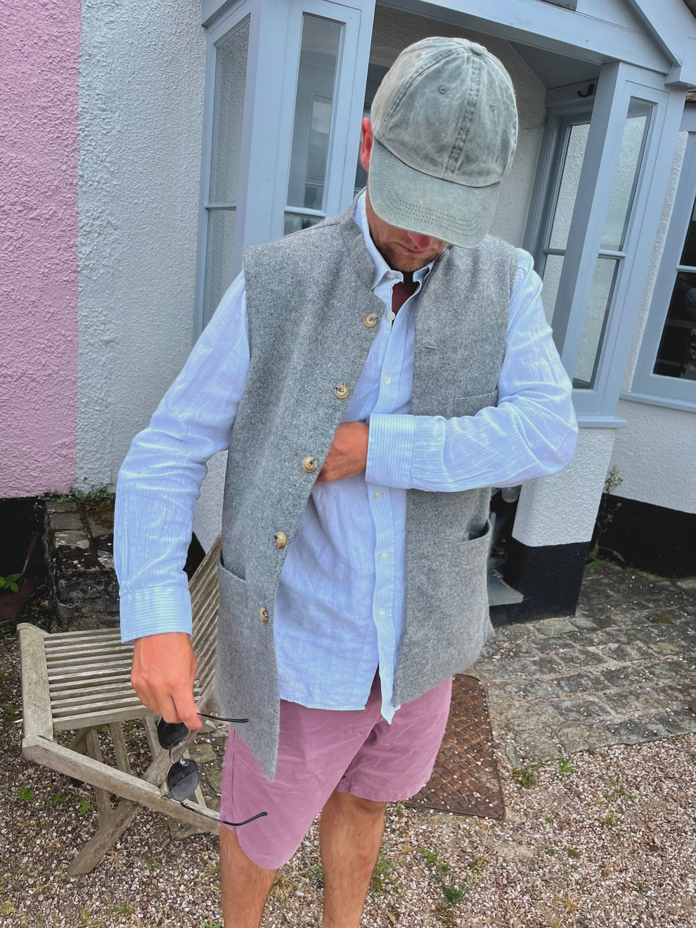 Peshawar Pewter – Handcrafted Wool Nehru Jacket | UK Style – Peshawar ...